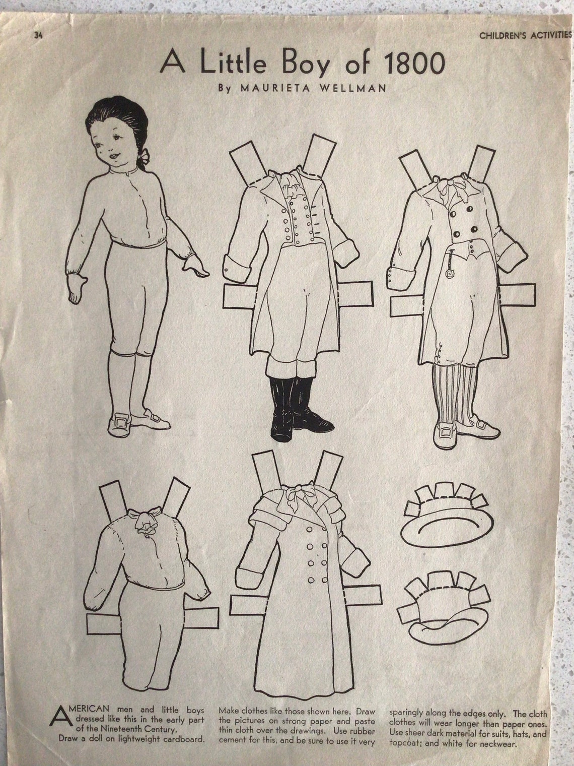 Vintage Paper Doll Magazine Pages - Etsy