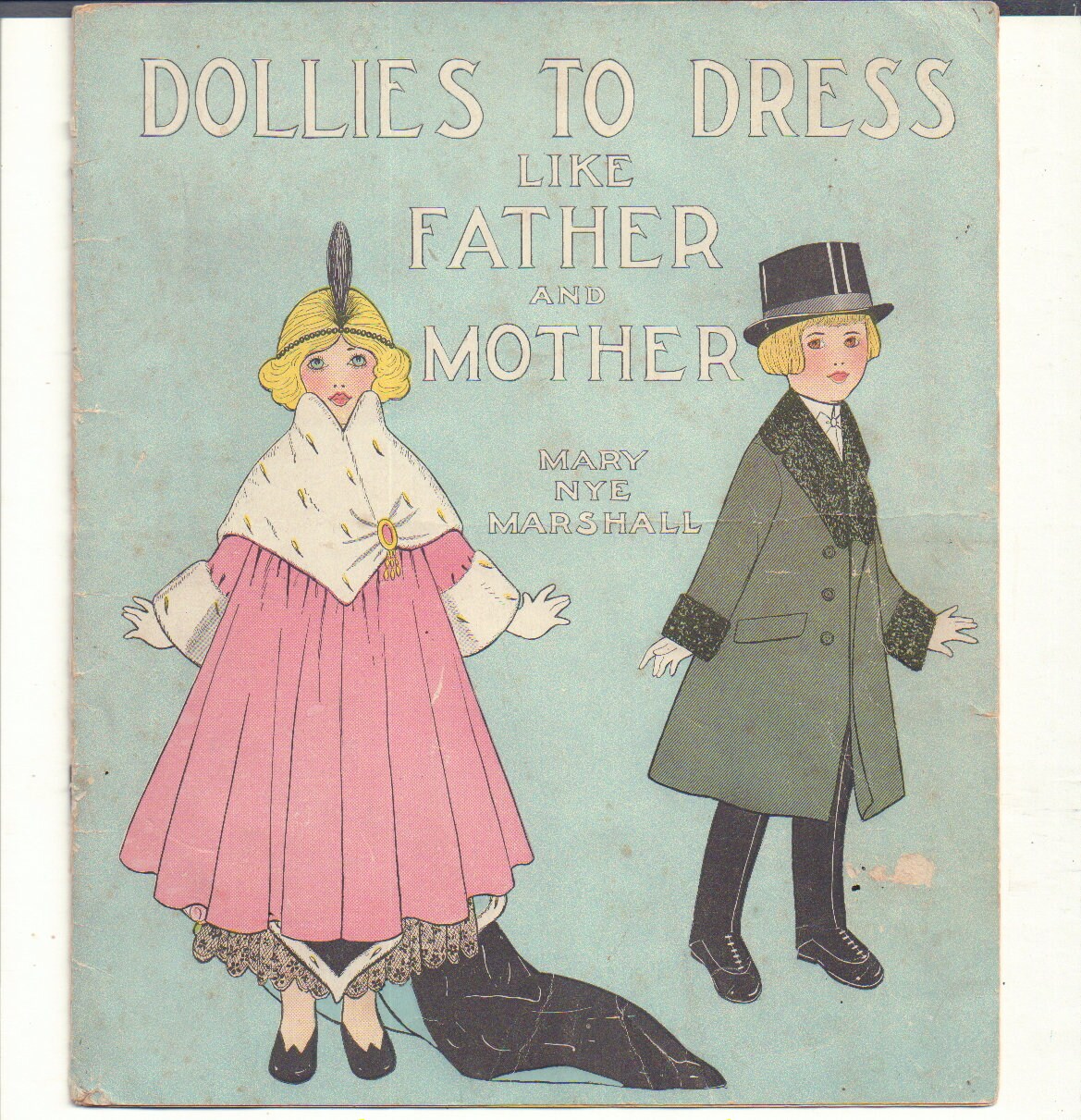 Vintage 1917 Father & Mother Paper Dolls - Etsy