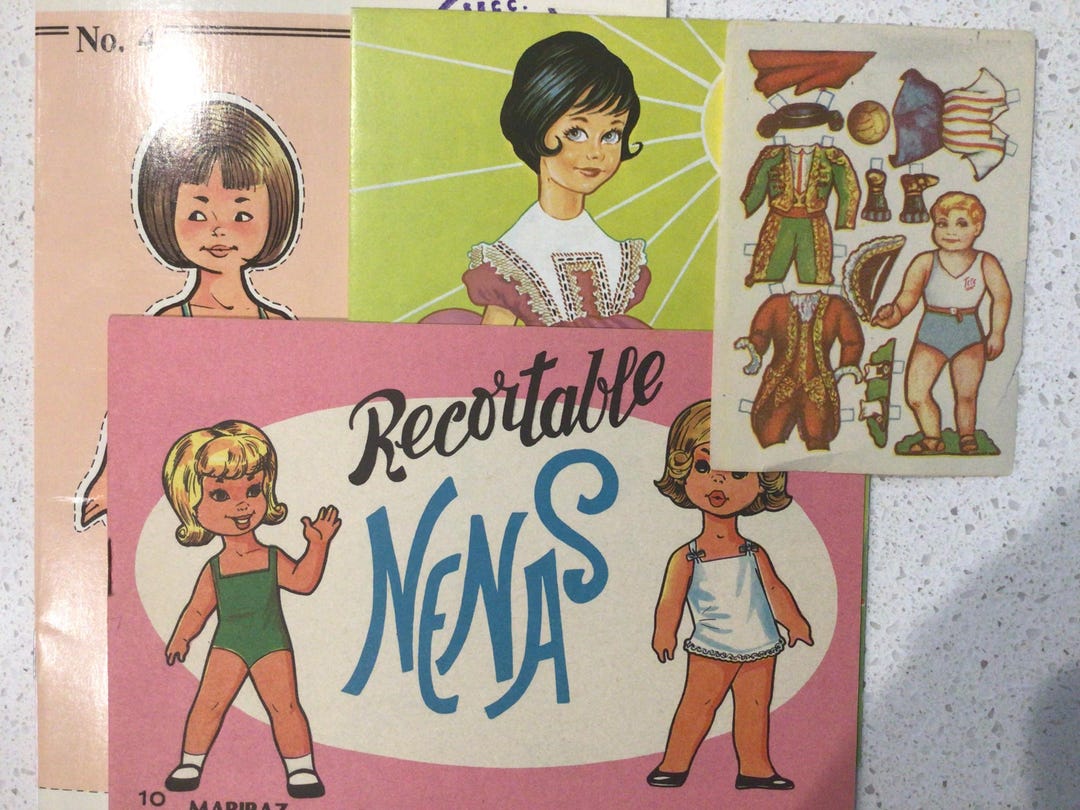 Vintage Spanish Paper Dolls - Etsy