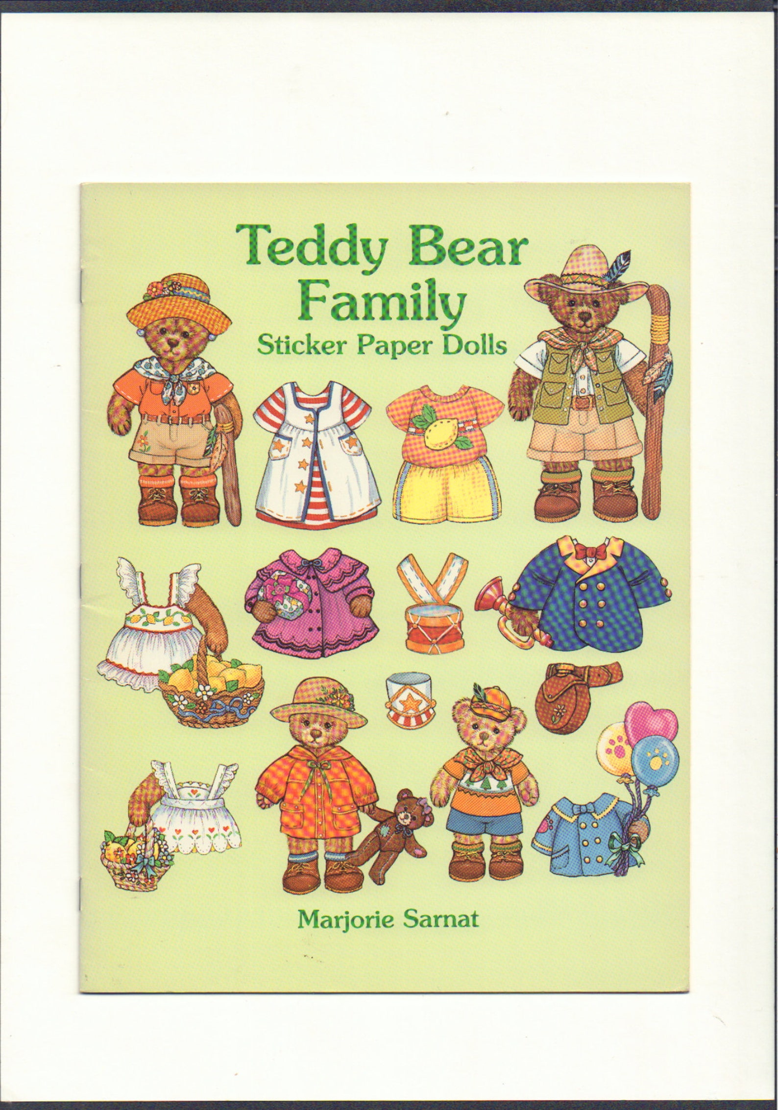 Teddy Bear Paper Doll Sticker Family - Etsy