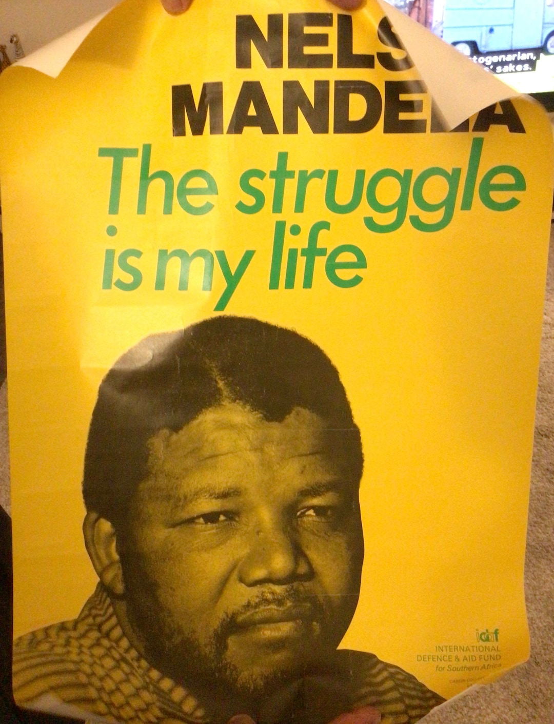 Vintage Seventies Nelson Mandela Poster - Etsy
