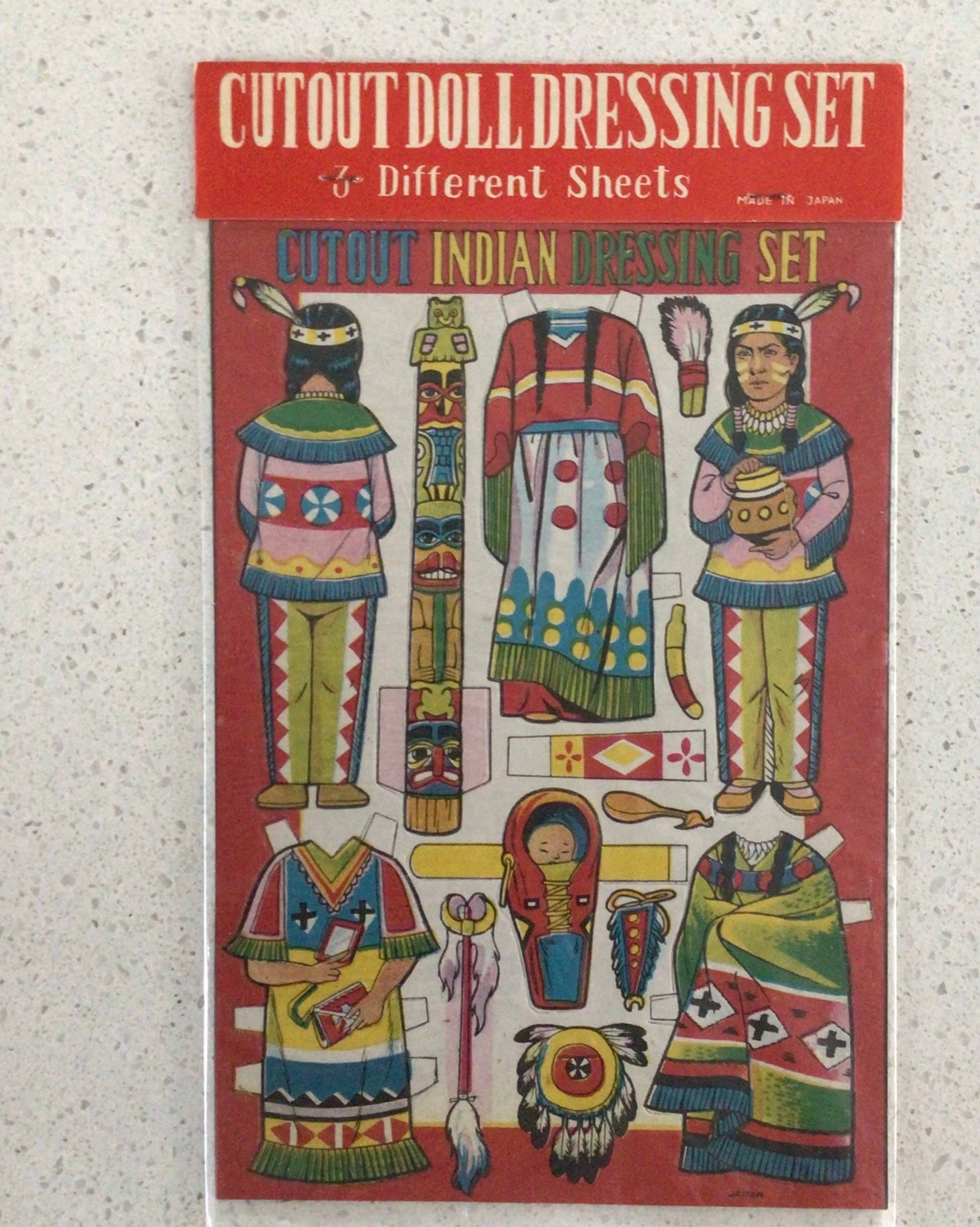 Vintage Native American Paper Dolls - Etsy