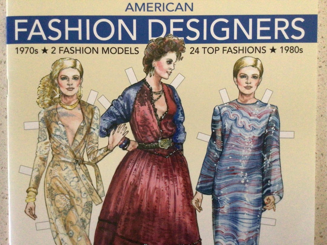 American Fashion Designer Paper Doll Book - Etsy