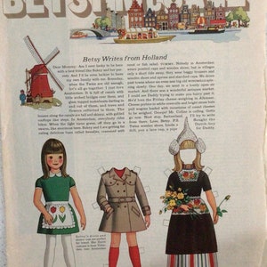 Vintage Dutch Magazine Paper Dolls - Etsy