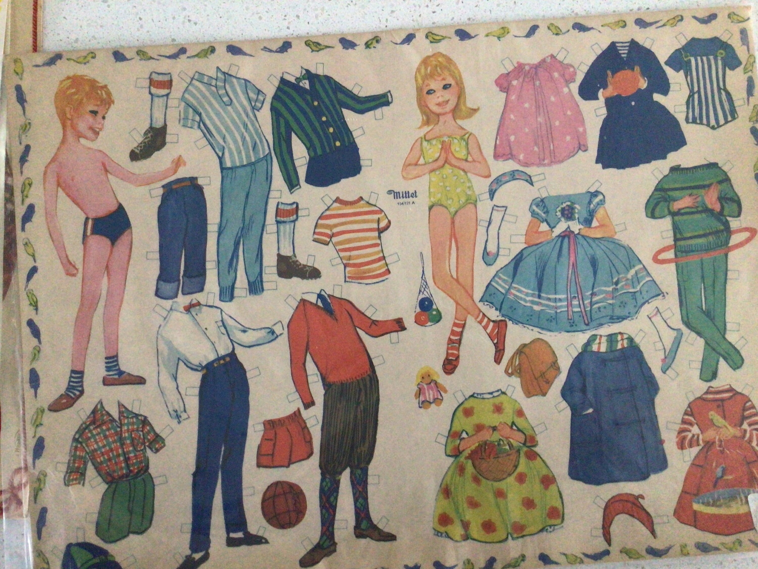 Vintage Children Paper Doll Sheets - Etsy