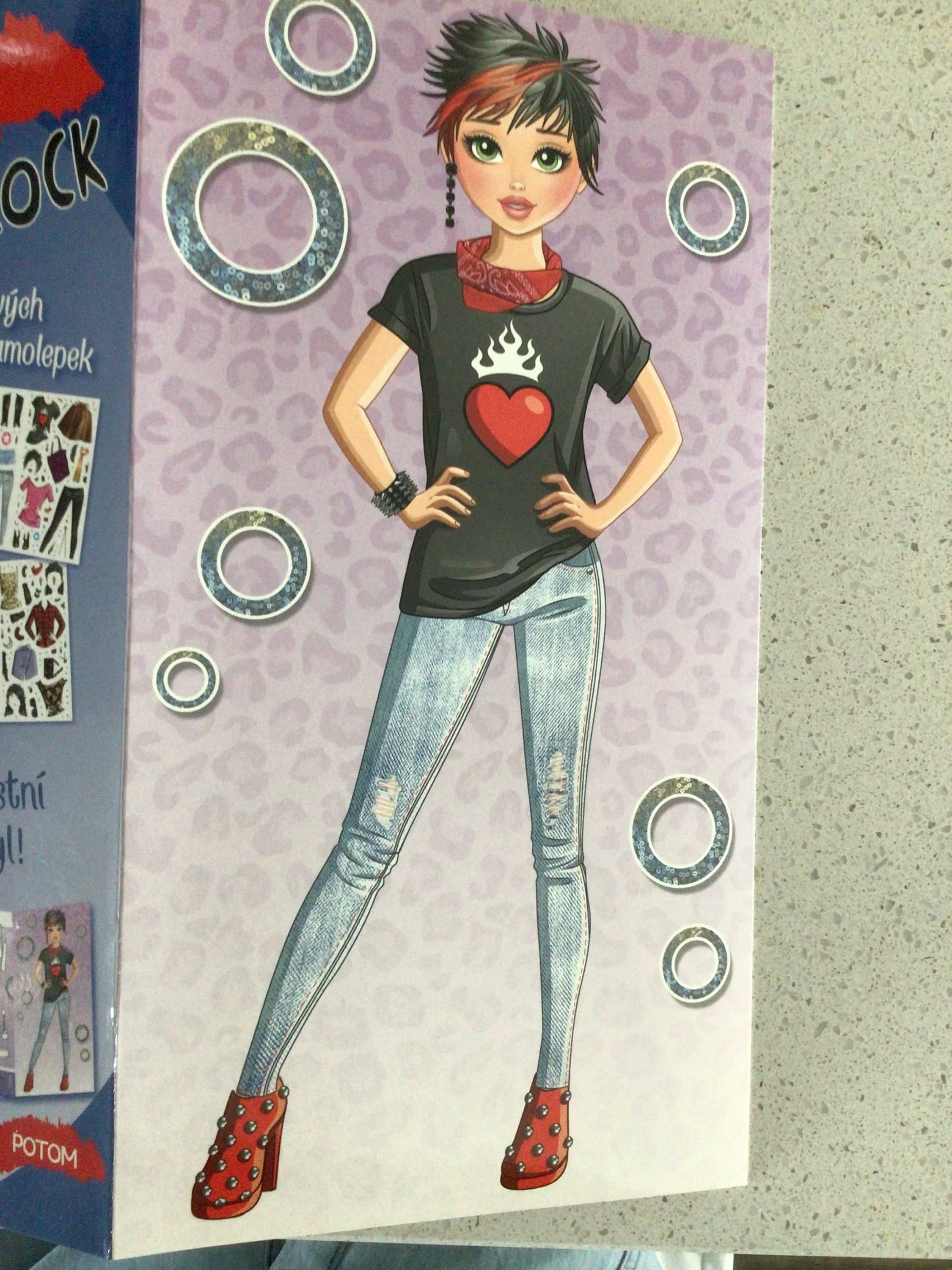 European Rock Chicks Paper Doll Book - Etsy