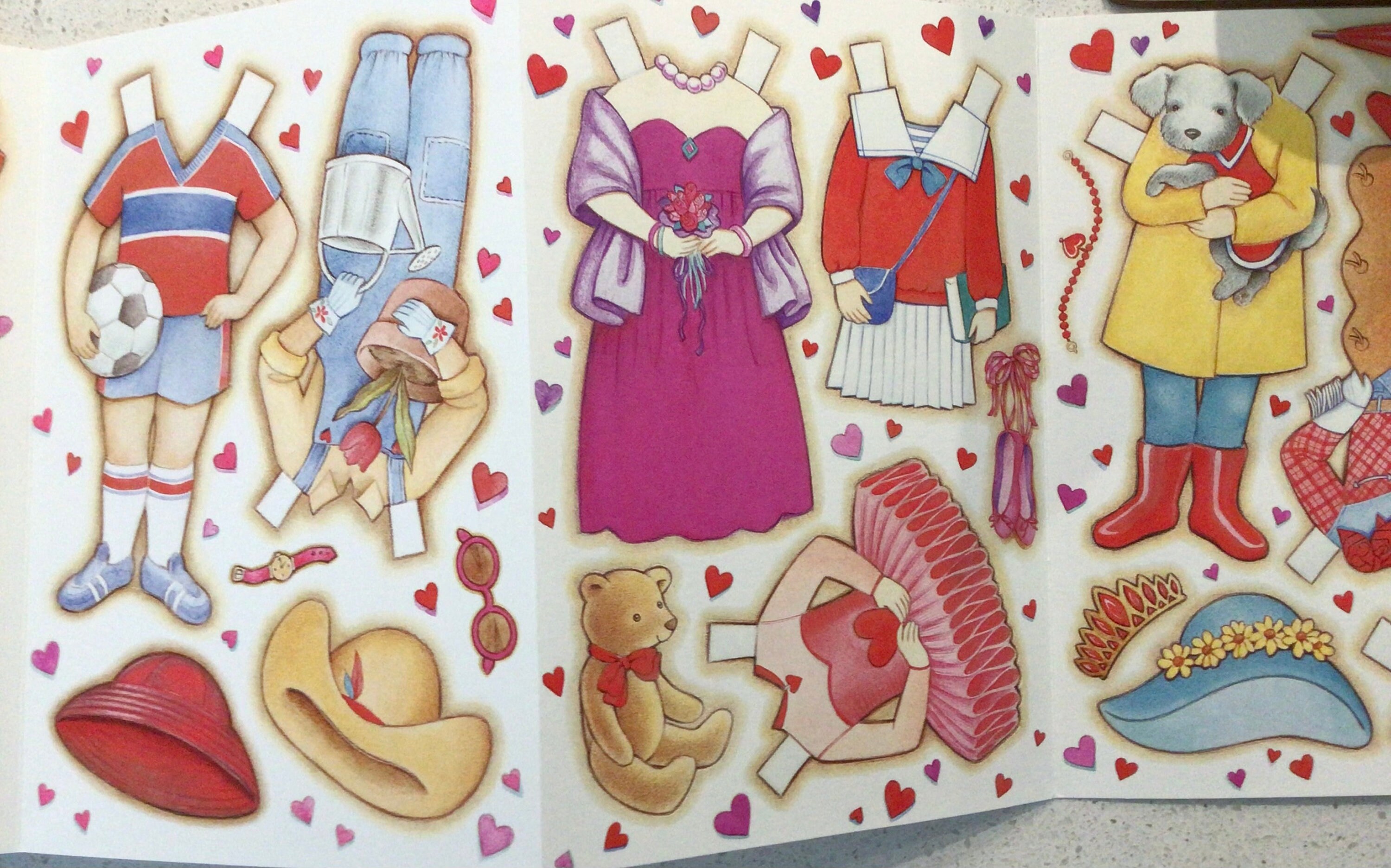 Vintage Valentine Paper Doll Greeting Cards - Etsy