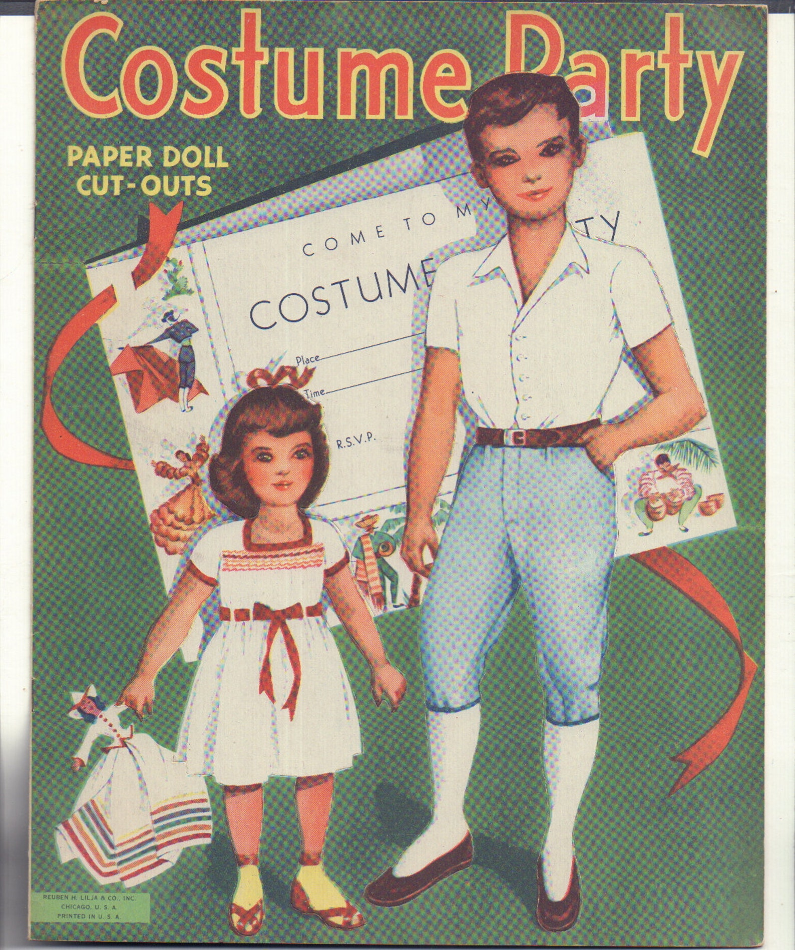 Vintage Mexican Costume Paper Dolls - Etsy