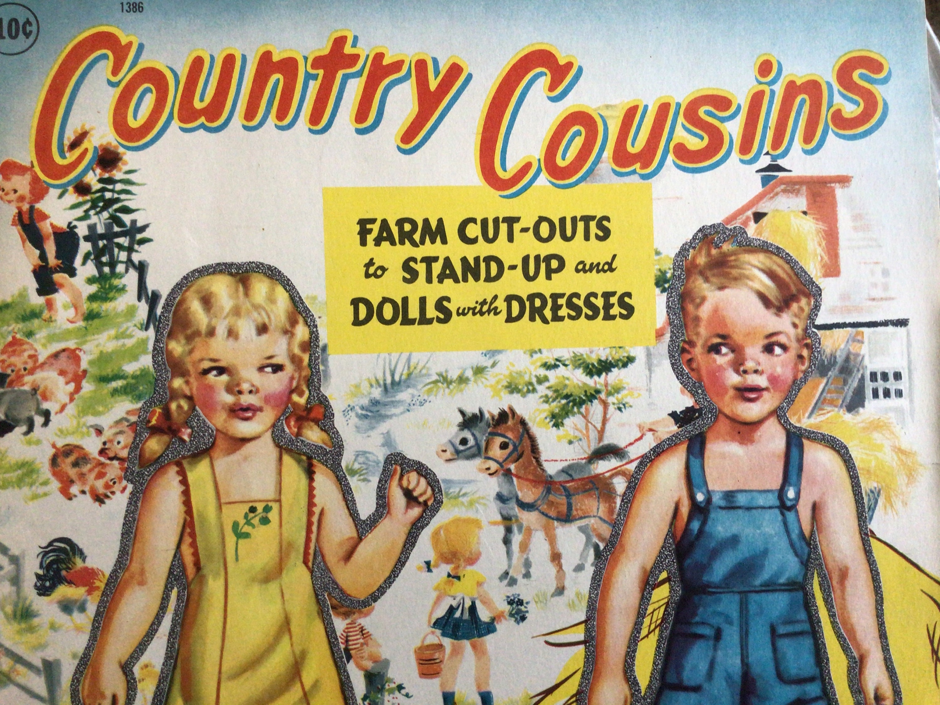 Vintage Country Cousins Paper Dolls - Etsy