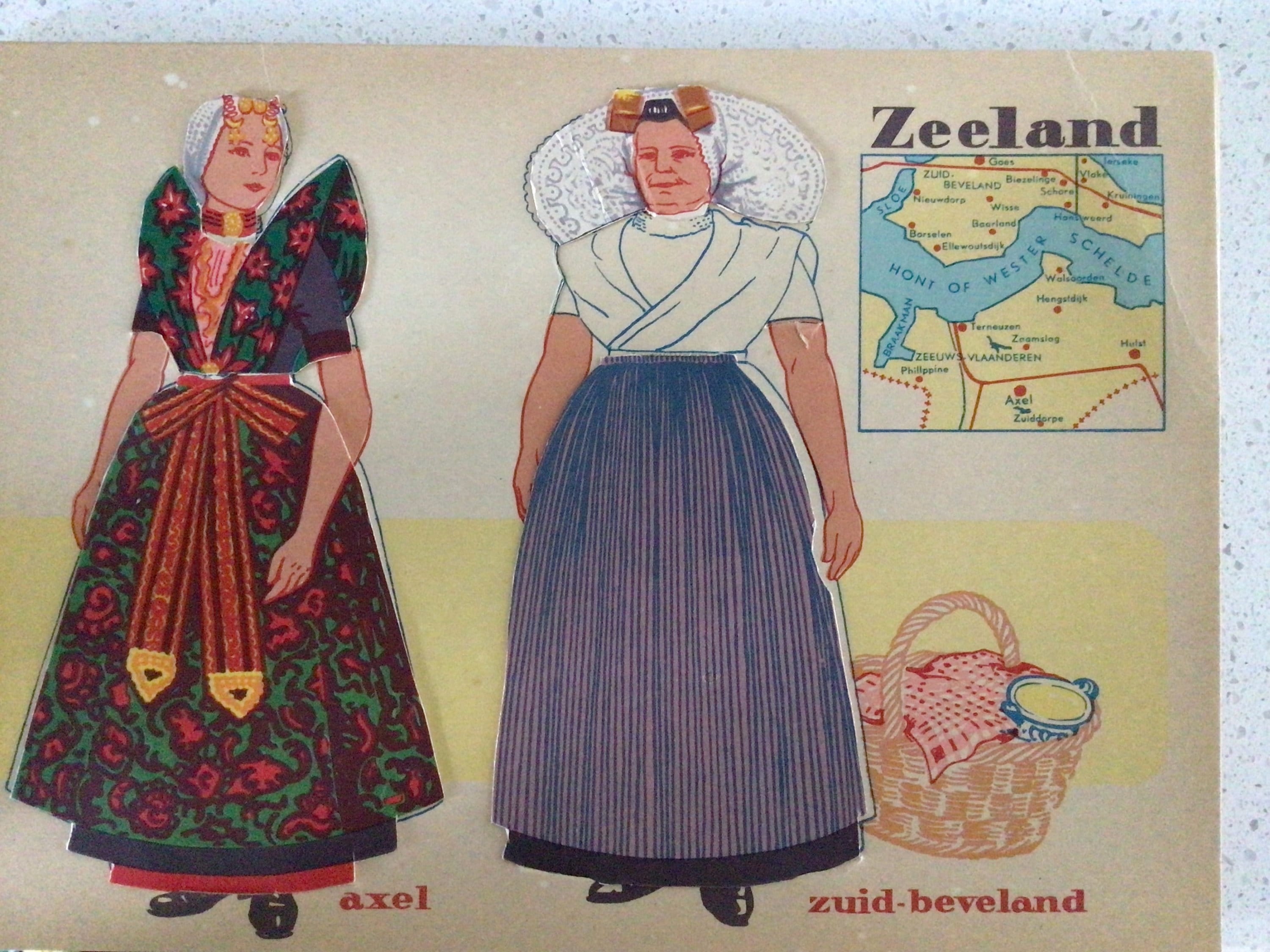 Vintage Holland Folk Costume Paper Dolls. - Etsy