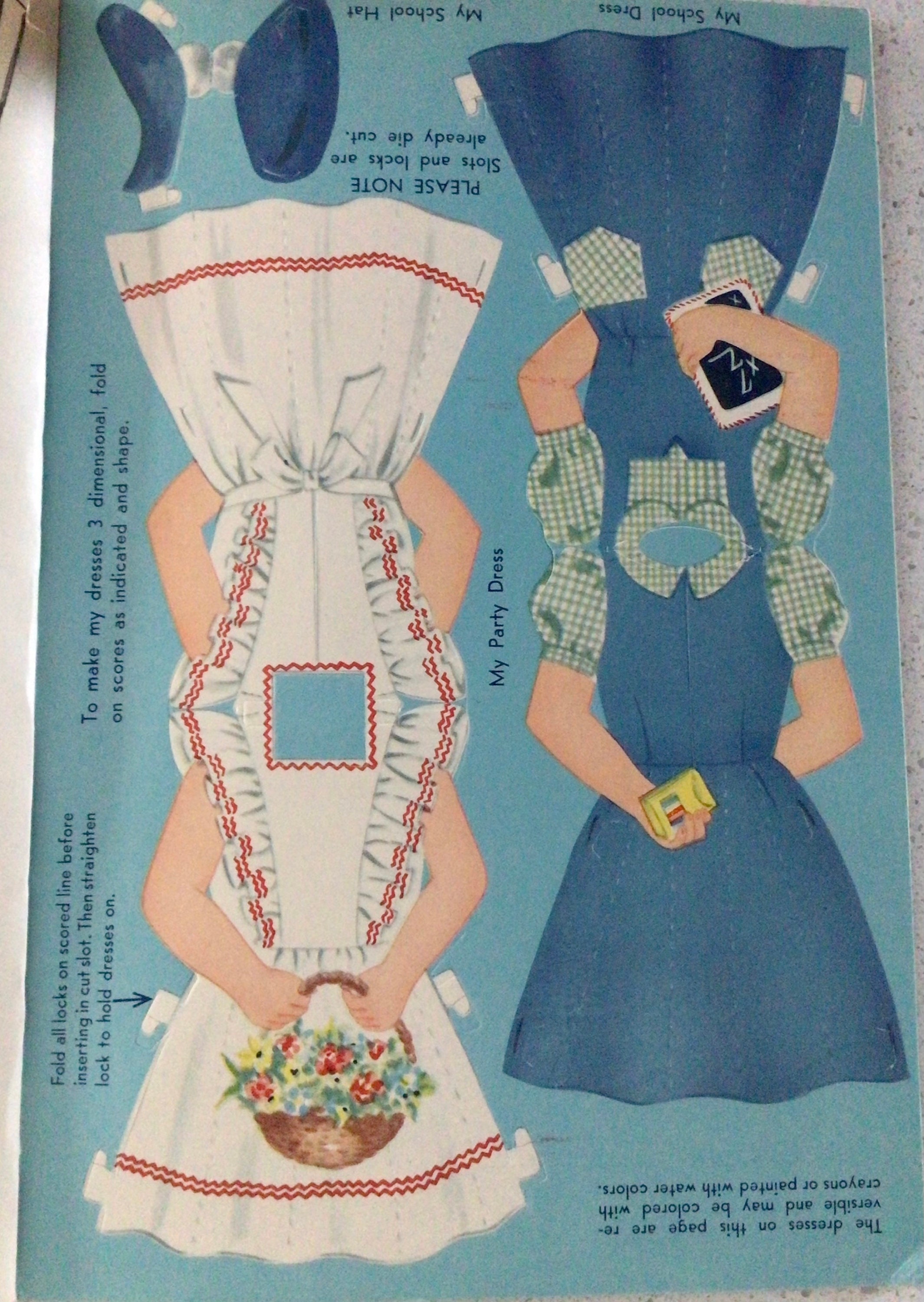 Vintage magic Eye Dutch Paper Doll Book - Etsy