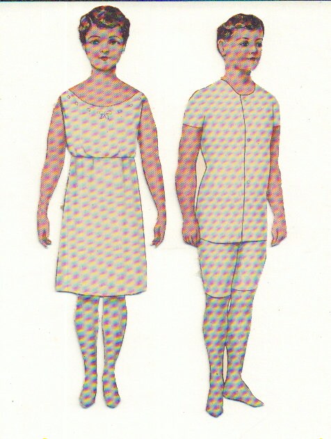 Vintage Jack & Janet Folk Paper Dolls - Etsy
