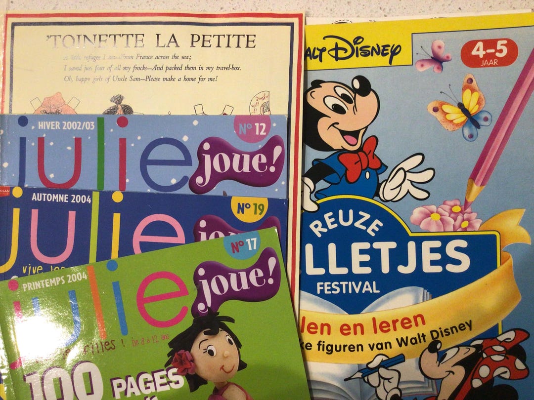 Vintage French Magazines With Paper Dolls - Etsy