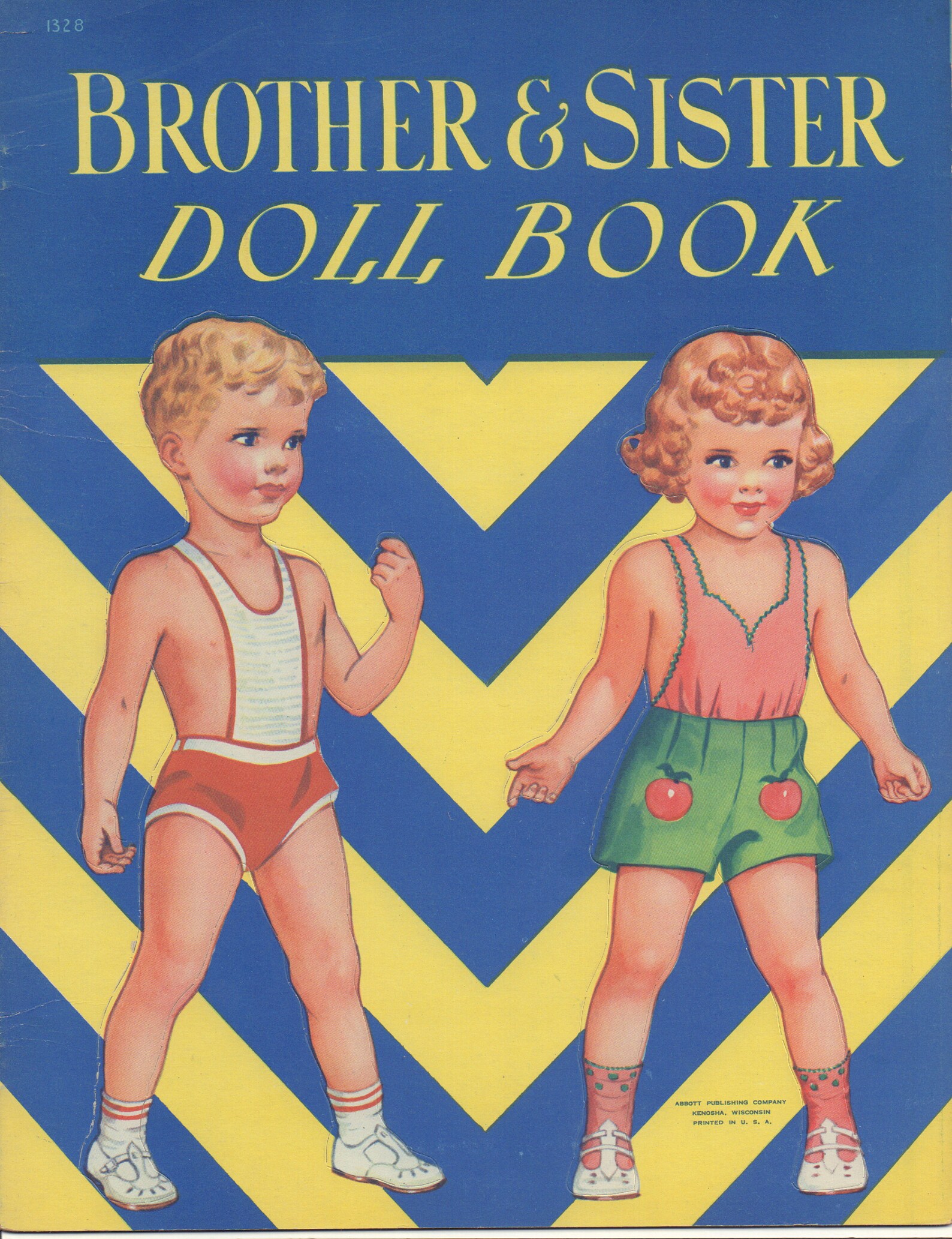 Paper Doll Vintage Book 'brother and Sister' - Etsy