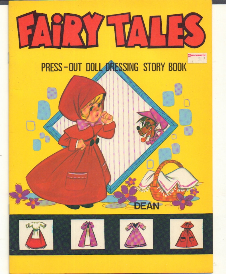 Vintage Paper Doll Fairy Tales Book Etsy