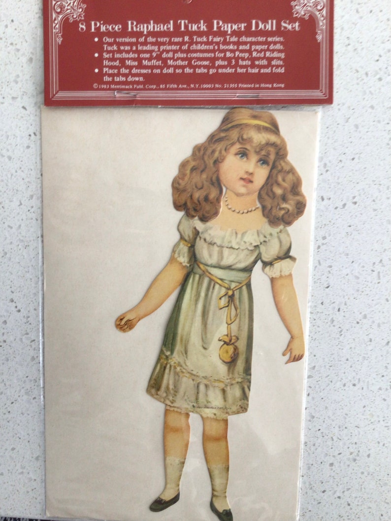 Vintage TUCK Paper Doll - Etsy