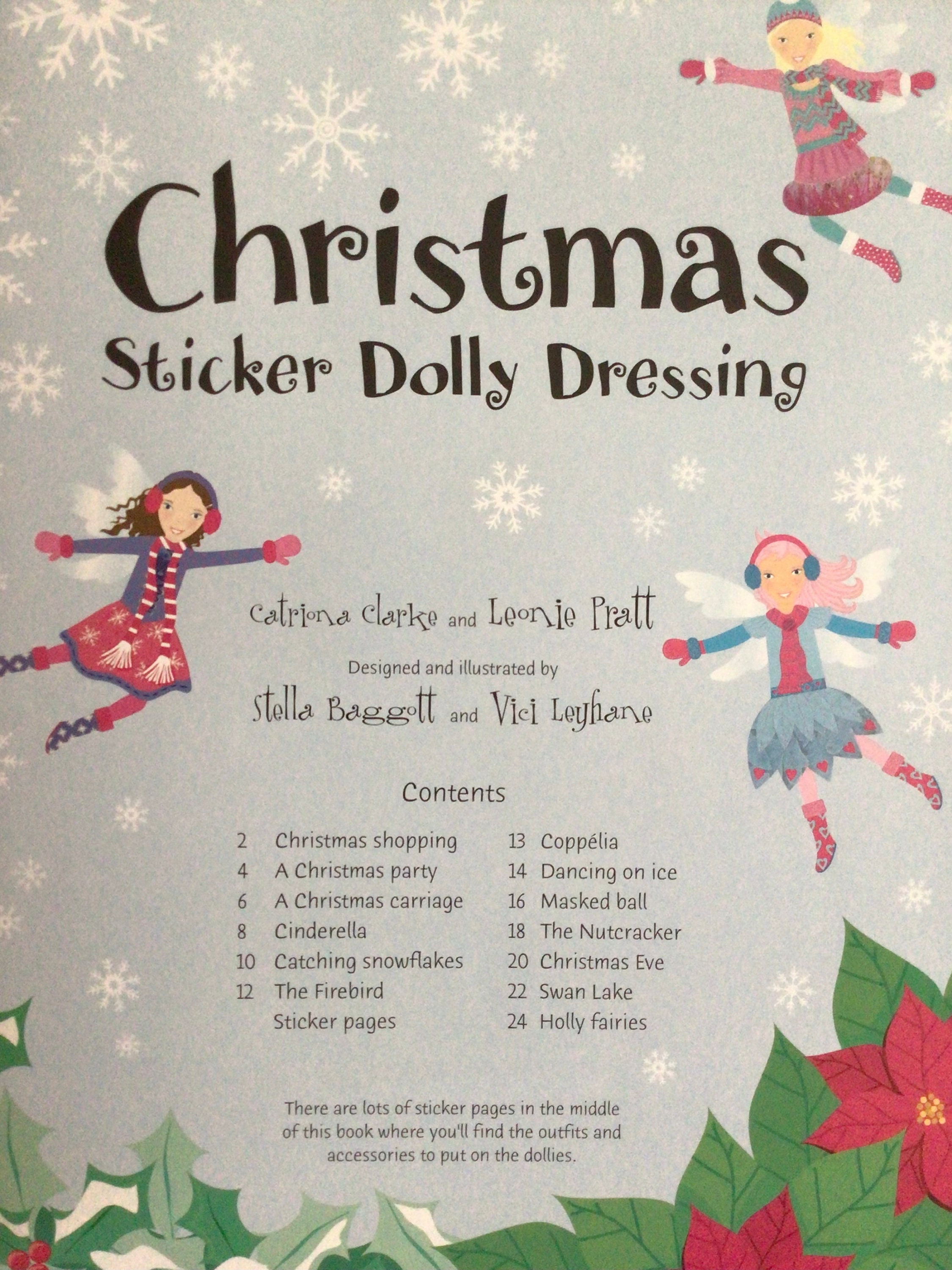 Christmas Sticker Paper Doll Book - Etsy
