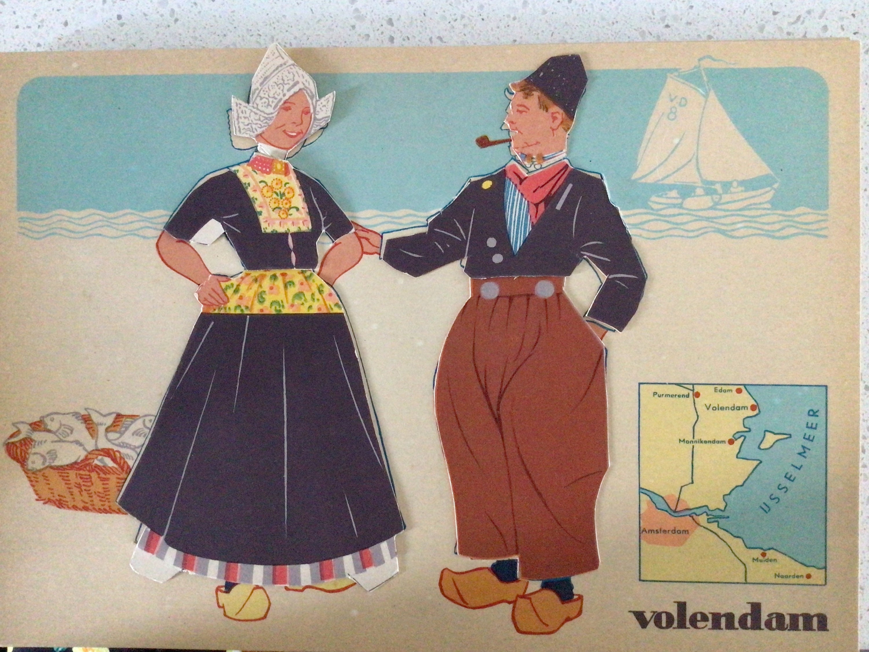 Vintage Holland Folk Costume Paper Dolls. - Etsy