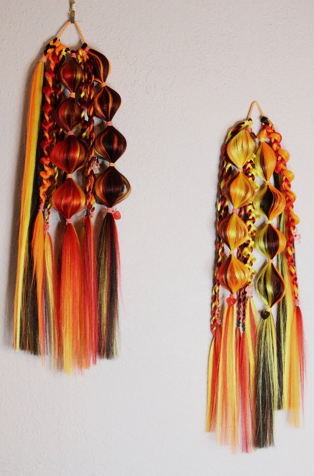 2X - Festival Braided Rave Hair Extensions (hair Elastic) - Etsy