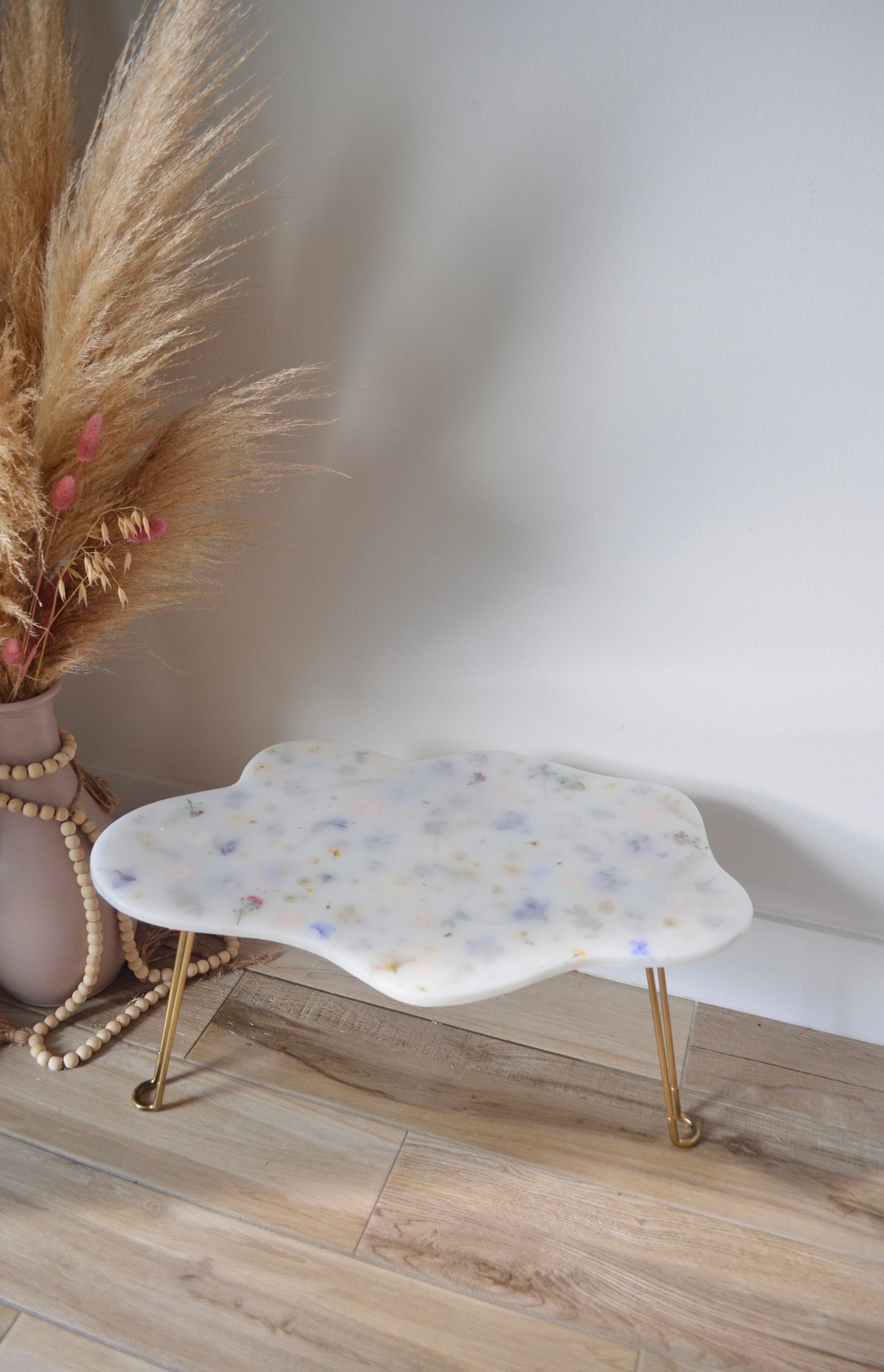 Unique Resin Coffee Table Real Pressed Flower Table Epoxy - Etsy