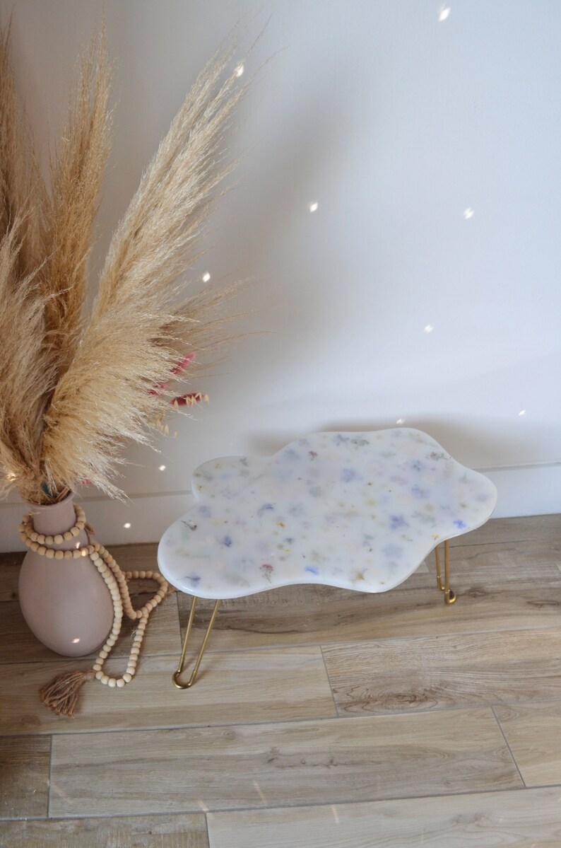 Unique Resin Coffee Table Real Pressed Flower Table Epoxy - Etsy