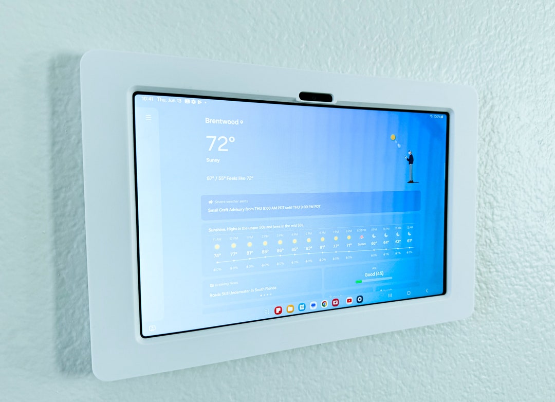 Samsung Galaxy Tab A9+ 11" (SM-X210)- 3D Printed Tablet Holder, Wall Mount, Smart Display ...