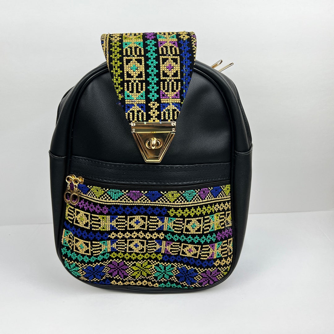 Palestinian Embroidered Mini Backpack With Adjustable Strap - Etsy