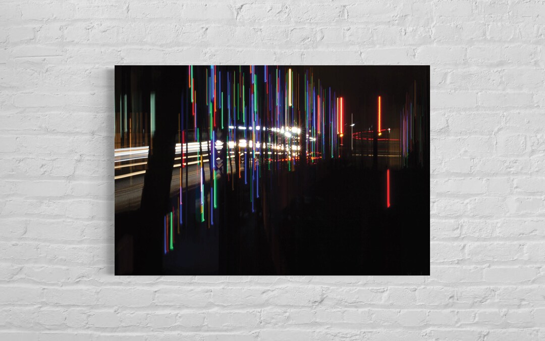 Driven Canvas Gallery Wraps | Long Exposure Photography | Bridge + Car ...