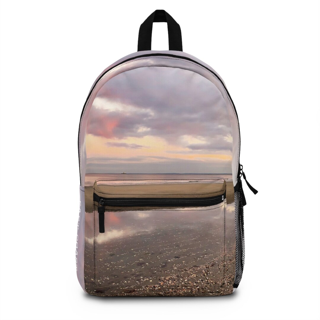 Pink Beach BACKPACK | Coastal Dusk Design | Ocean Lovers Vacation ...