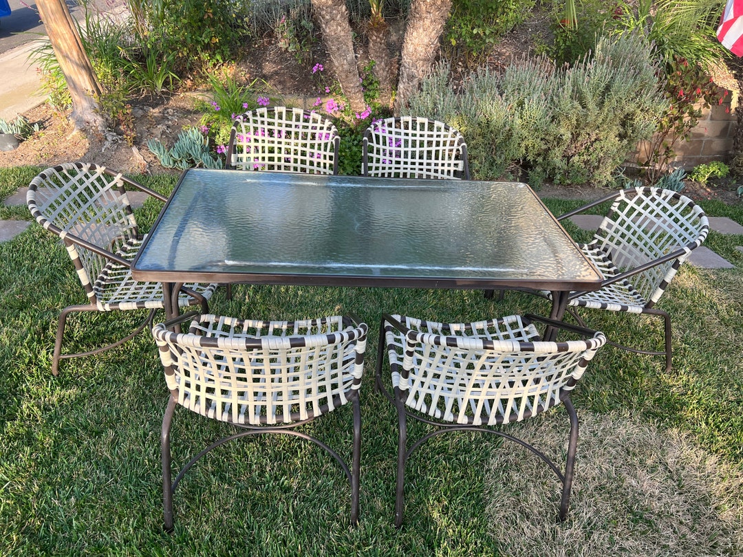 Rare Vintage Kantan Brown Jordan Table and 6 Chairs view - Etsy Canada