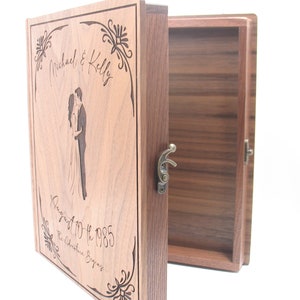 Handmade Personalized Keepsake Box - Custom Laser Engraved Walnut or ...