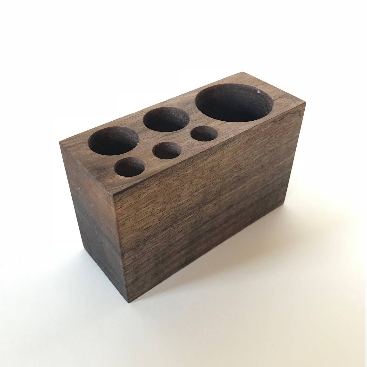 Walnut Desktop Organizer 6-hole - Etsy UK
