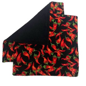 Chili Pepper Kitchen Towel Terry Cloth Set - Etsy