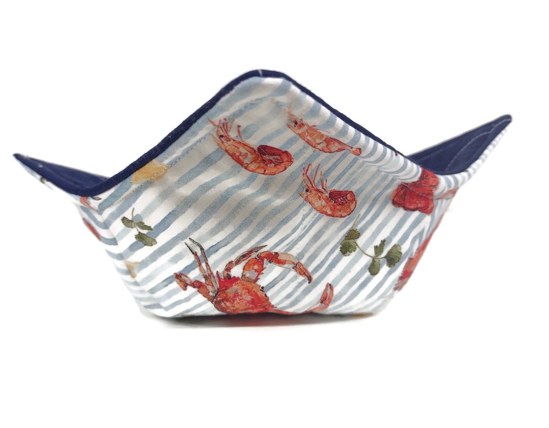 Bowl Cozy Microwave Safe Cotton Soup Hot Bowl Pot Holder in a Seafood ...