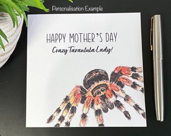 Tarantula Birthday Card, Happy Birthday Party Hat and Balloons ...