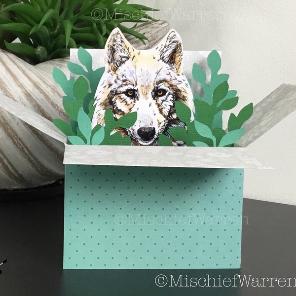 Wolf Card - Etsy