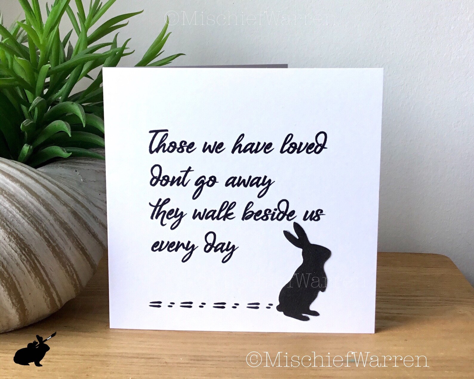 Sympathy Card for Rabbit Owner Condolence in Bereavement. - Etsy UK