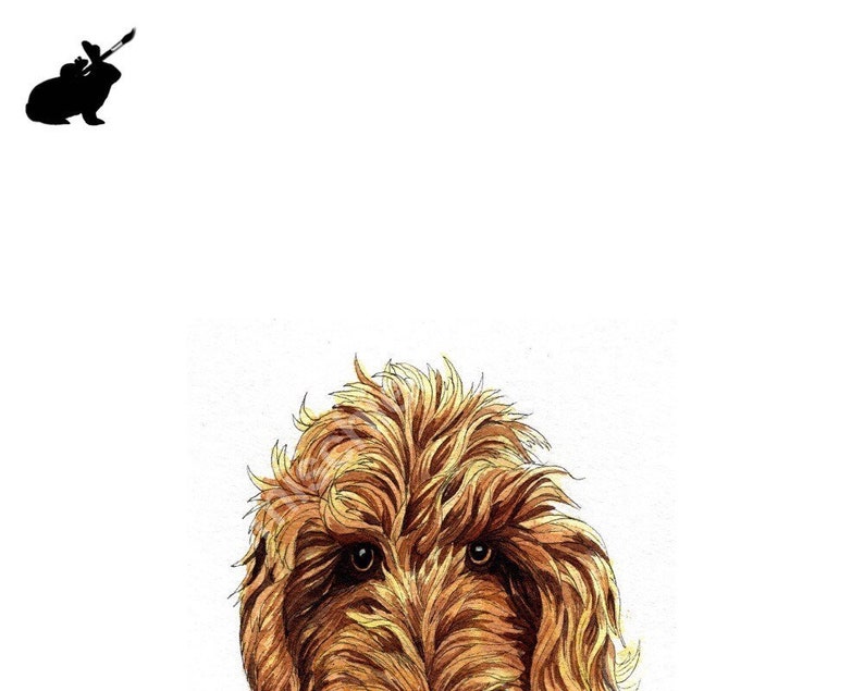 Cockapoo Dog Art Print From My Watercolour Painting. Dog - Etsy
