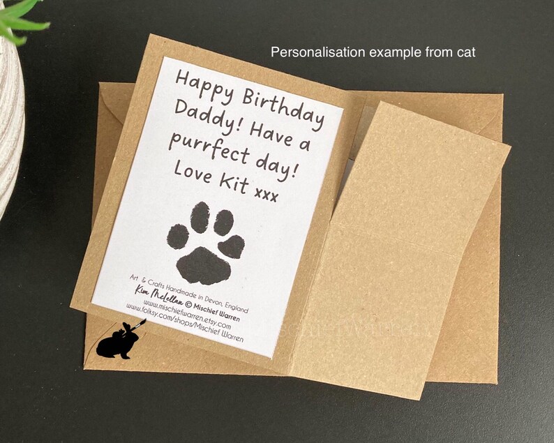 Ginger Cat Card. the Original Cat in a Box Card. Blank or Personalised ...
