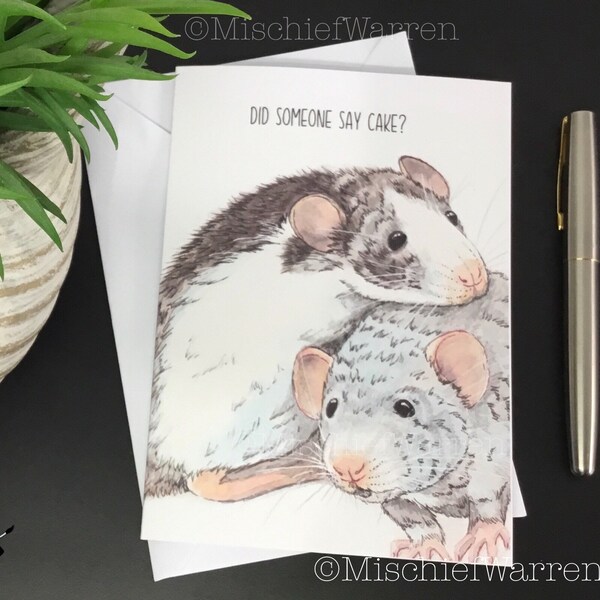 Rat Card - Etsy