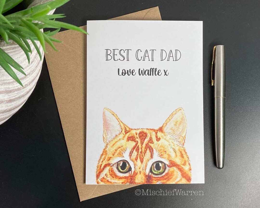 Ginger Cat Card. Personalised for Any Occasion; Birthday, Mother’s Day ...