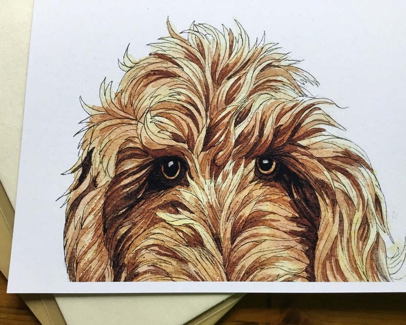 Cockapoo Dog Art Print From My Watercolour Painting. Dog - Etsy