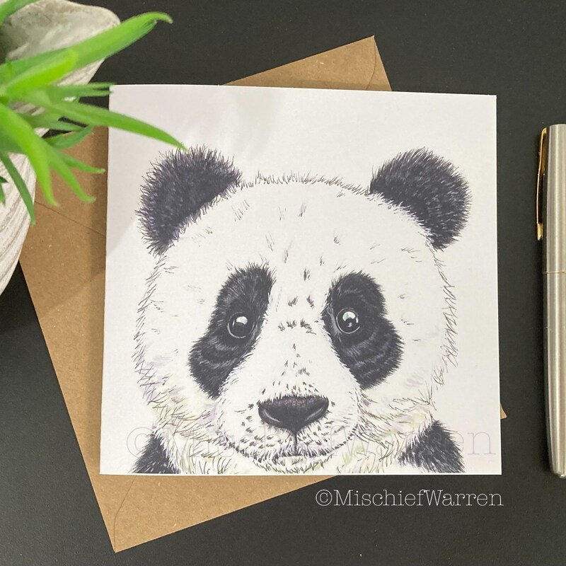 Panda Birthday Card - Etsy
