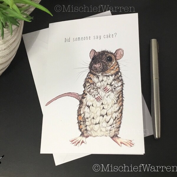 Pet Rat Card - Etsy