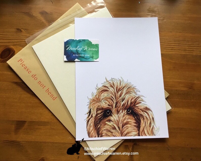 Cockapoo Dog Art Print From My Watercolour Painting. Dog - Etsy