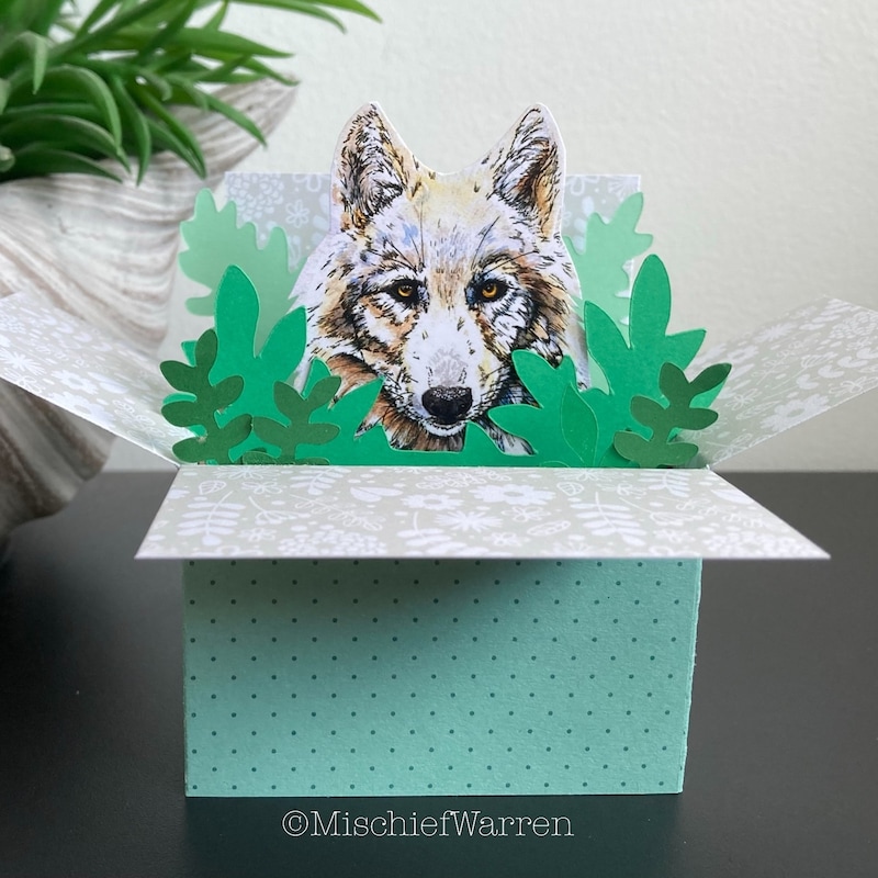 Wolf Card - Etsy