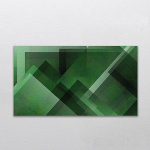 Geometric Wall Art 'elegant Emerald' - Etsy