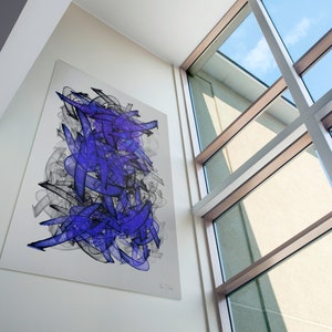 Ultra Violet Modern Abstract Graffiti Wall Art Painting - Etsy