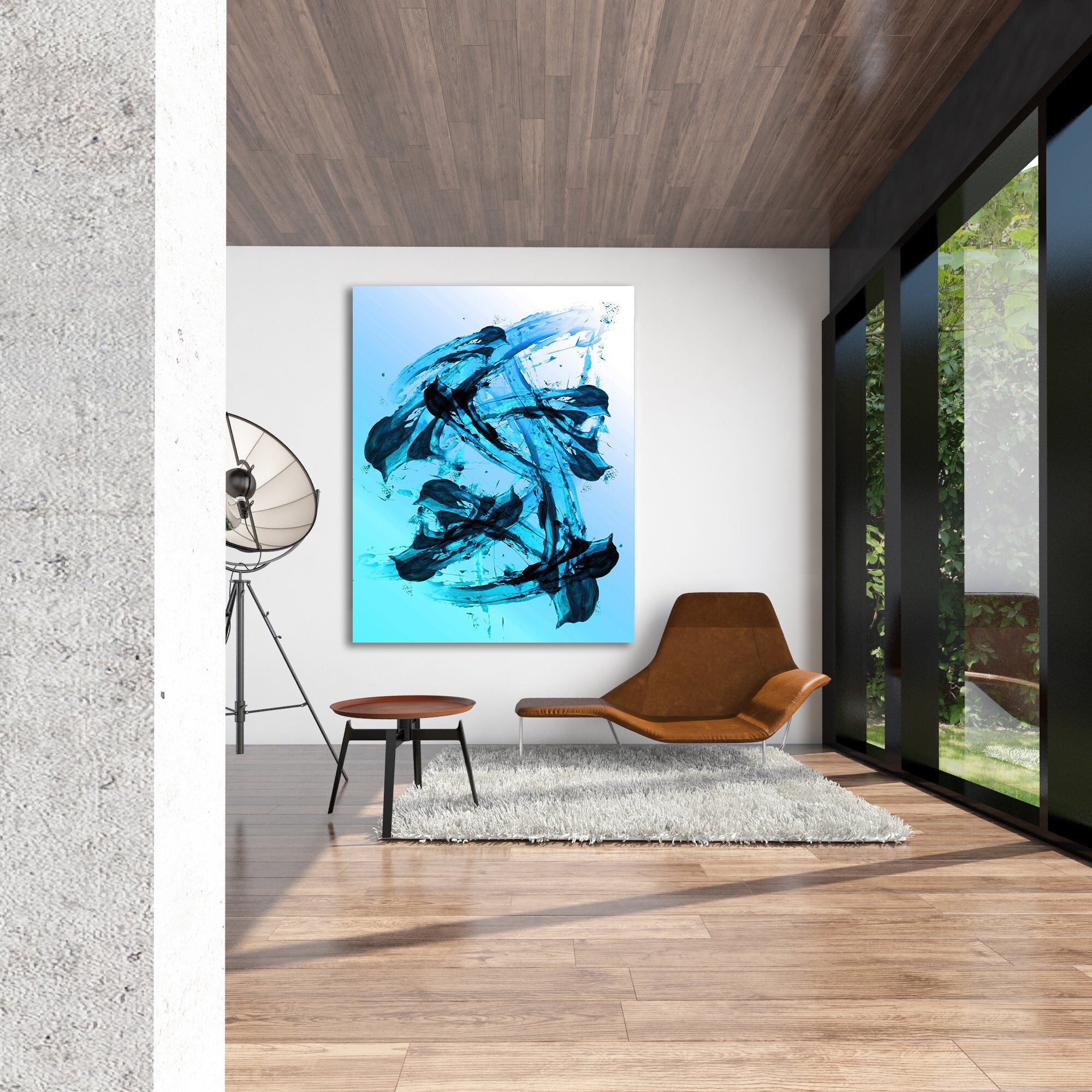 Wall Art Abstract Painting Print 'cold Expressions' - Etsy