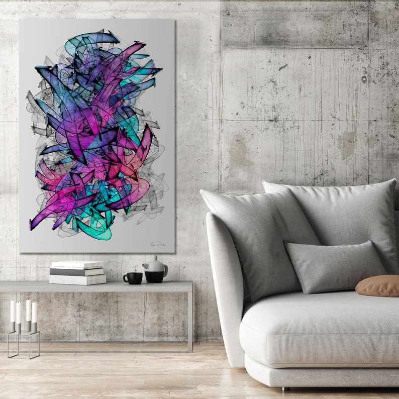 Large Abstract Graffiti Wall Art Painting - Etsy